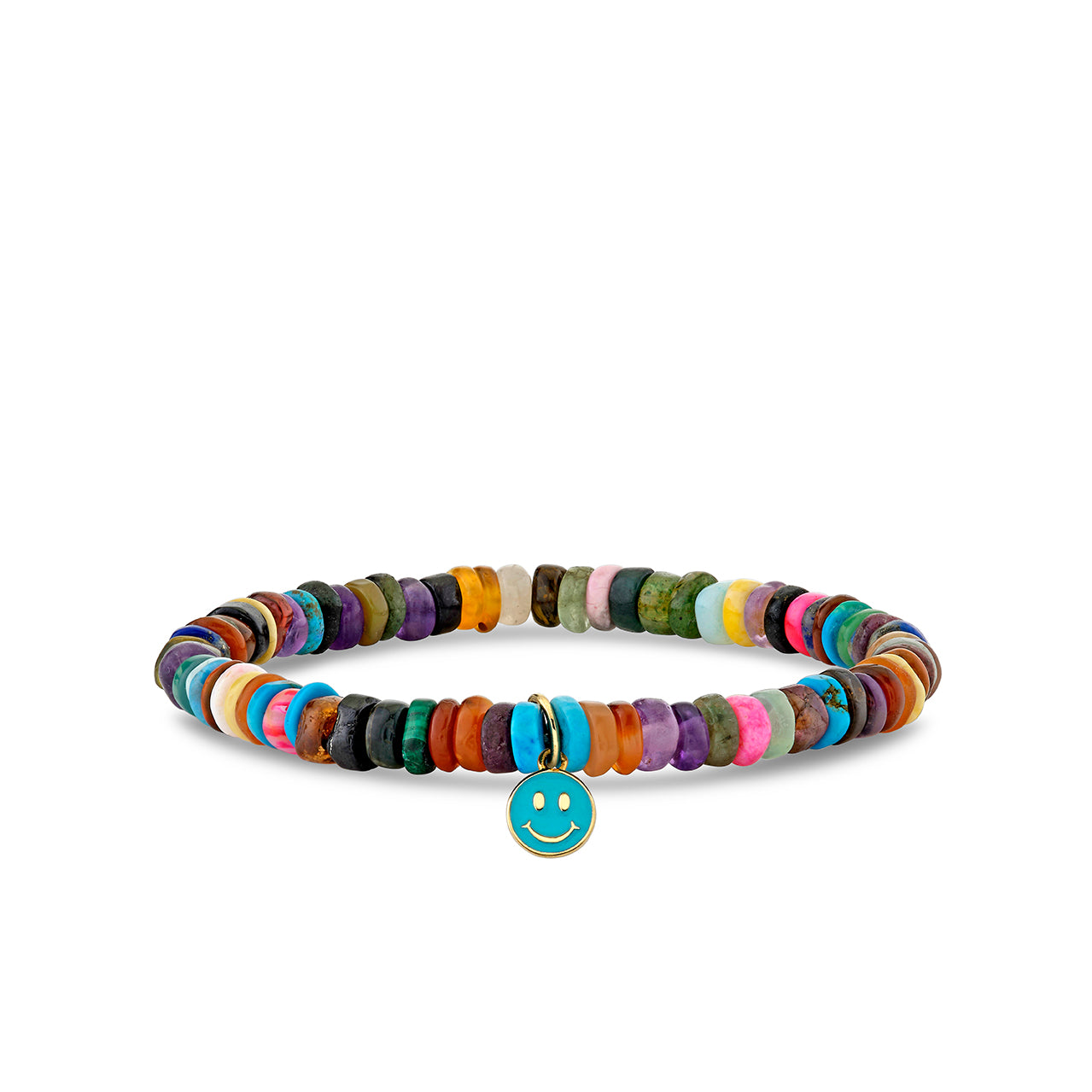Shop Sydney Evan Kids Collection Gold & Enamel Tiny Happy Face on ...
