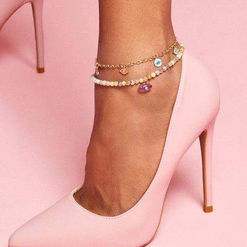 14K Gold & Diamond Anklets - Sydney Evan
