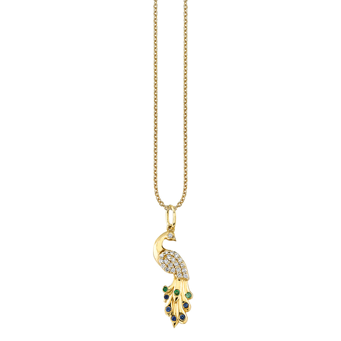 Shop Sydney Evan 14k Gold & Diamond Peacock Charm