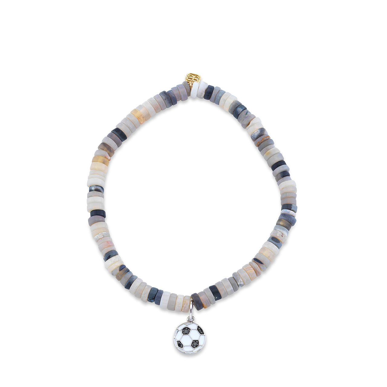 Shop Sydney Evan 14k Gold & Diamond Soccer Ball on Australian Opal ...
