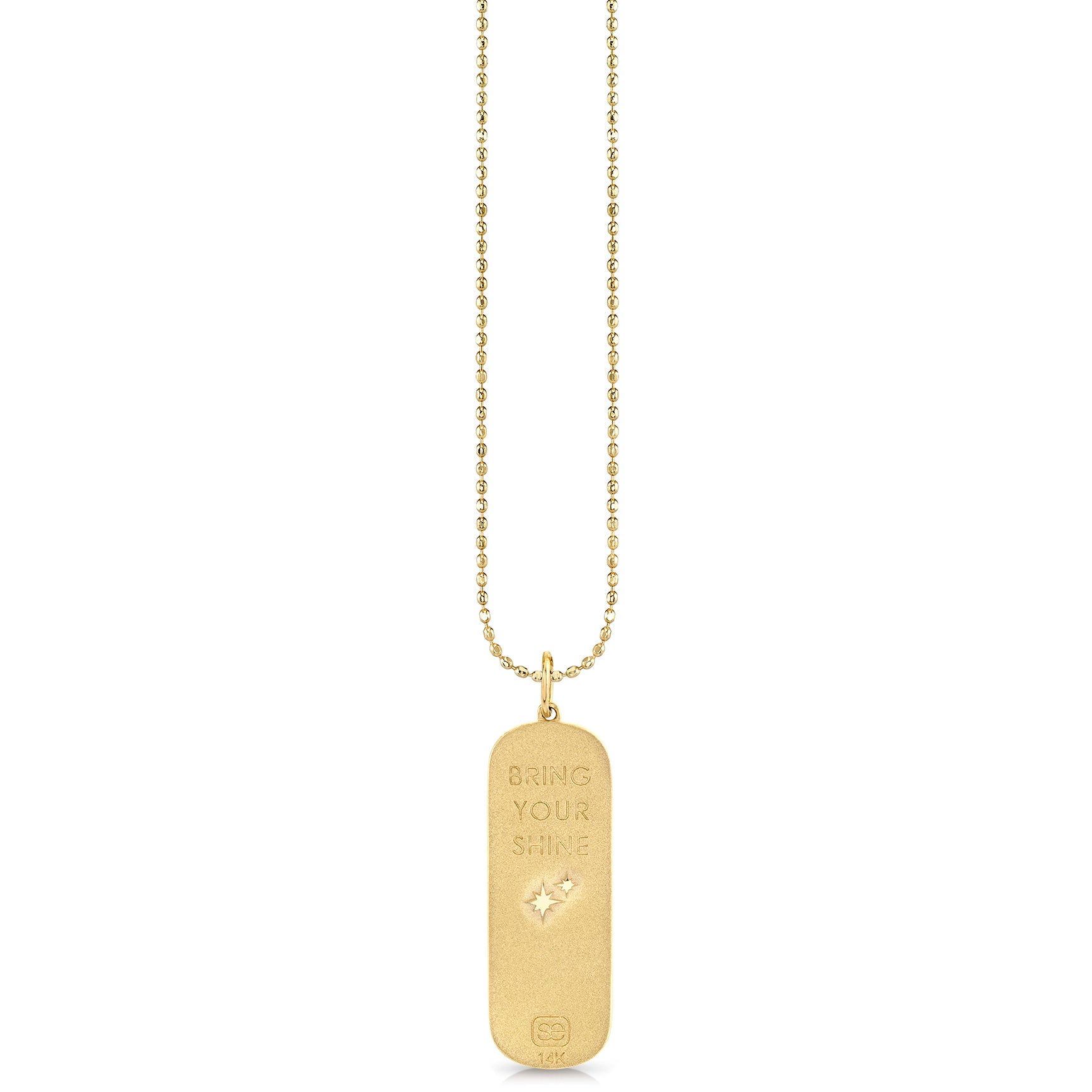 Shop Sydney Evan 14k Gold & Diamond Cartouche Icon Charm